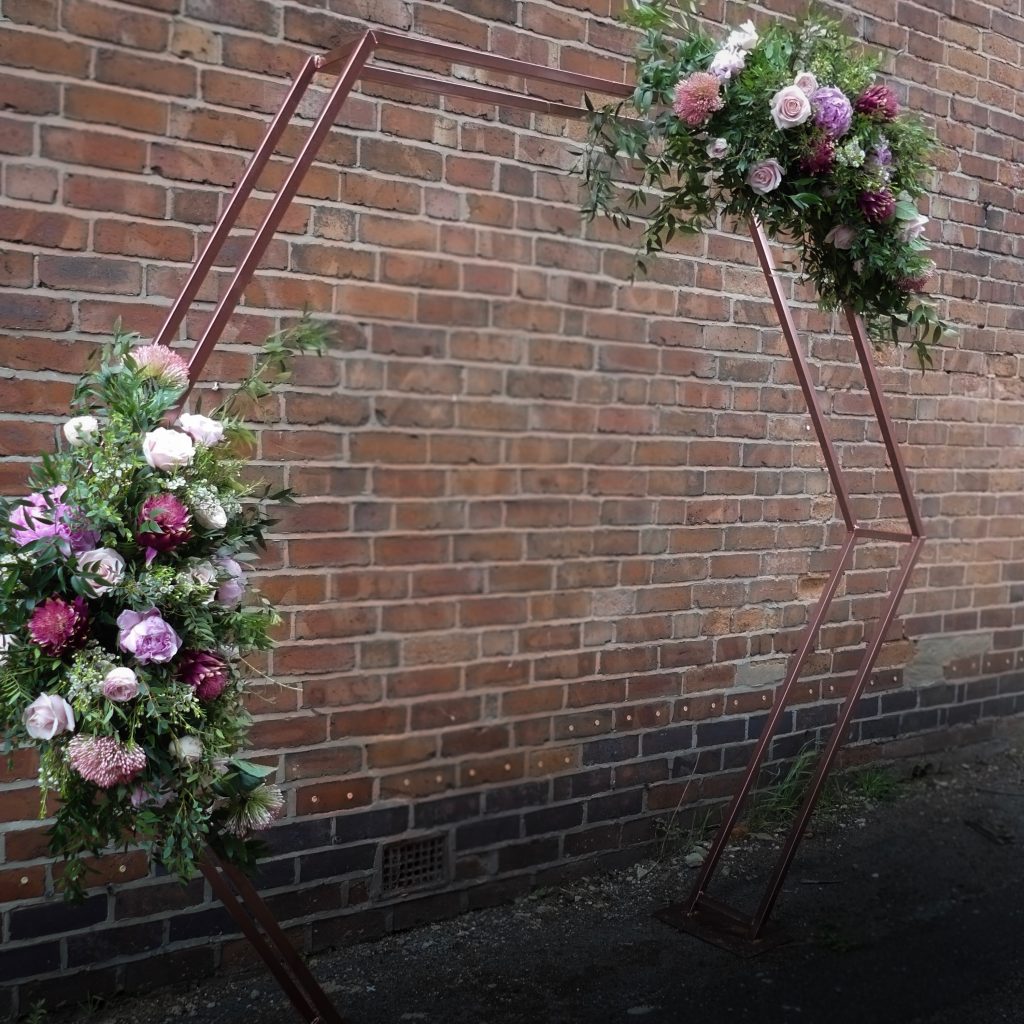 Metal Hexagon backdrop 7ft x 7ft (Gold, Silver, Copper & Black ...